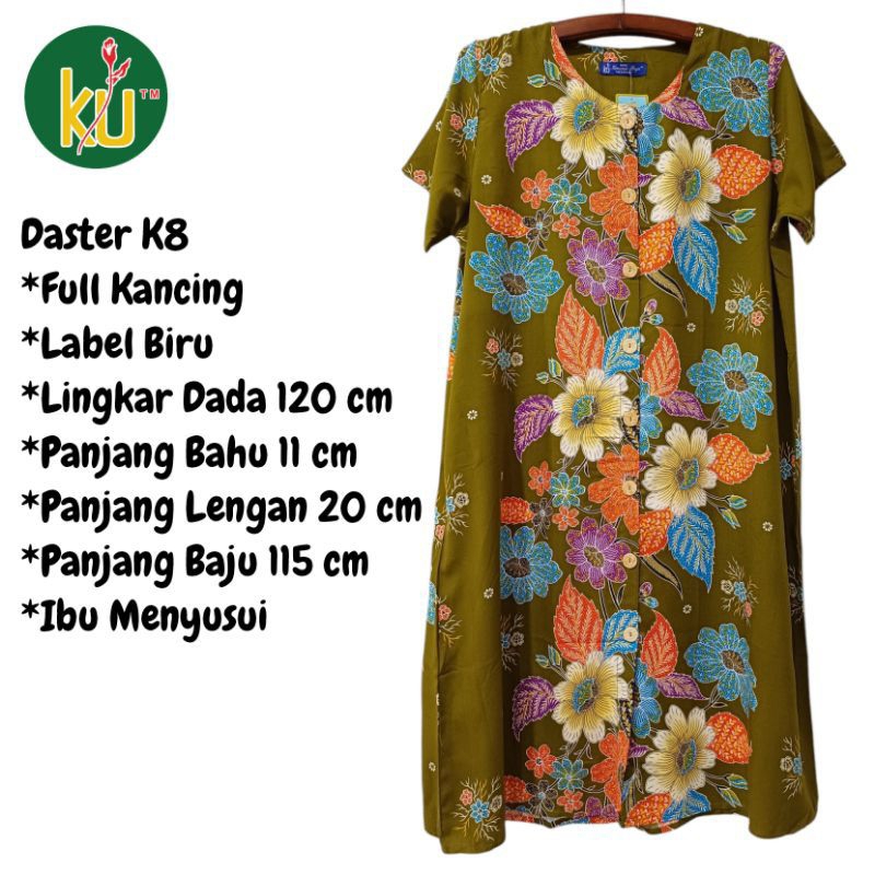 Jual DASTER K8 KANCING 8 FULL BUKA KENCANA UNGU ORIGINAL LEBEL BIRU ...