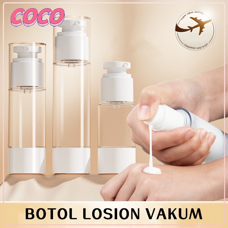 Jual Botol Airless PUMP/Lotion/Serum Travel Size Refillable Bottle ...