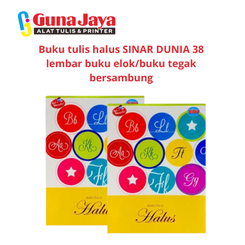 Jual Buku tulis halus SINAR DUNIA 38 lembar buku elok/buku tegak ...
