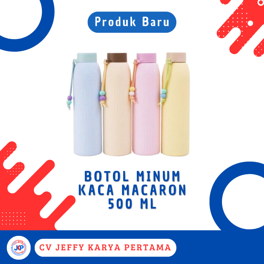 Jual Botol Minum Kaca Macaron 500 ml | Shopee Indonesia