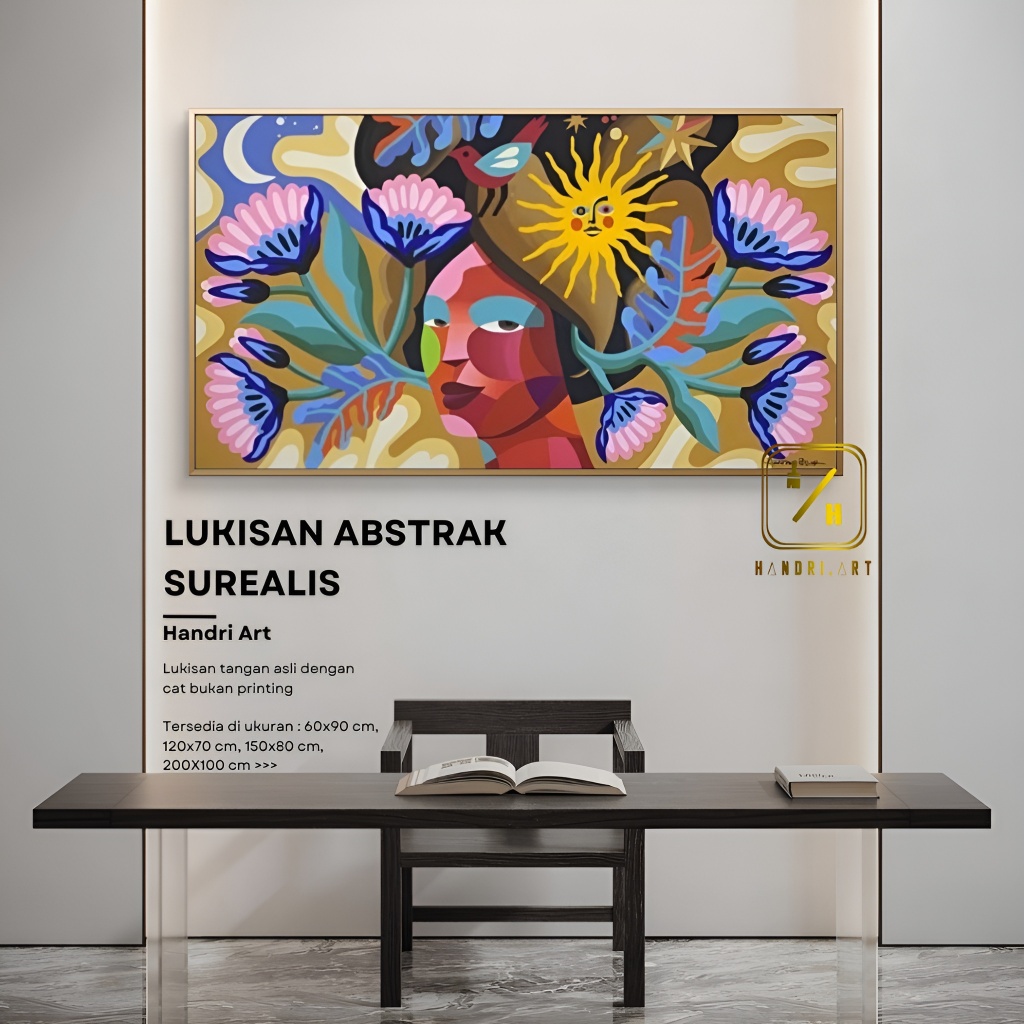 Jual Lukisan Abstrak modern Minimalis | lukisan kontemporer full colour ...