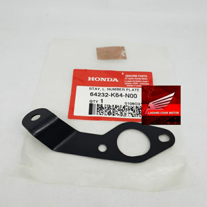Jual 64232K64N00 STAY L NUMBER PLATE BESI BRACKET BREKET DUDUKAN PLAT ...
