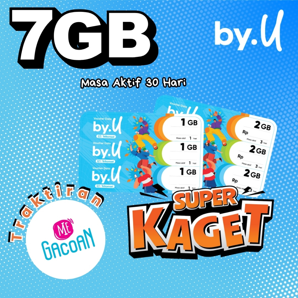 Jual Voucher Internet by.U 7GB 30 Hari (PROMO MIE GACOAN) | Shopee ...