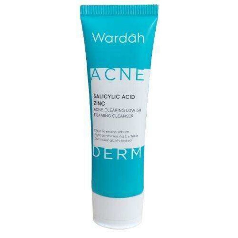 Jual Wardah Acne Derm Salicylic Acid Zinc Foaming Cleanser 50ml ...