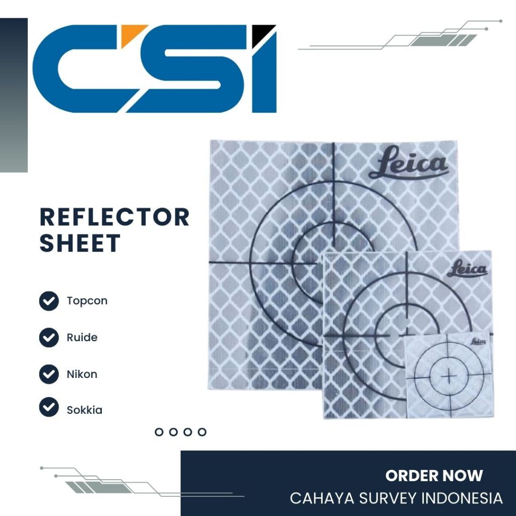 Jual Survey Reflector Sheet 7x7 Cm / Prisma Target Sticker 7x7 Cm ...