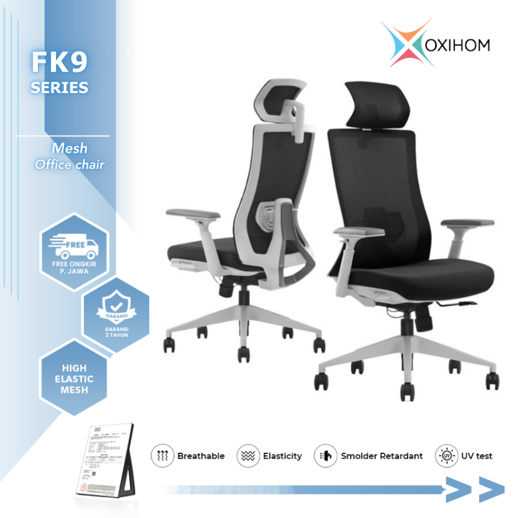 Jual Oxihom FK9 Kursi Kantor Kursi Gaming Belajar Jaring Hidrolik ...