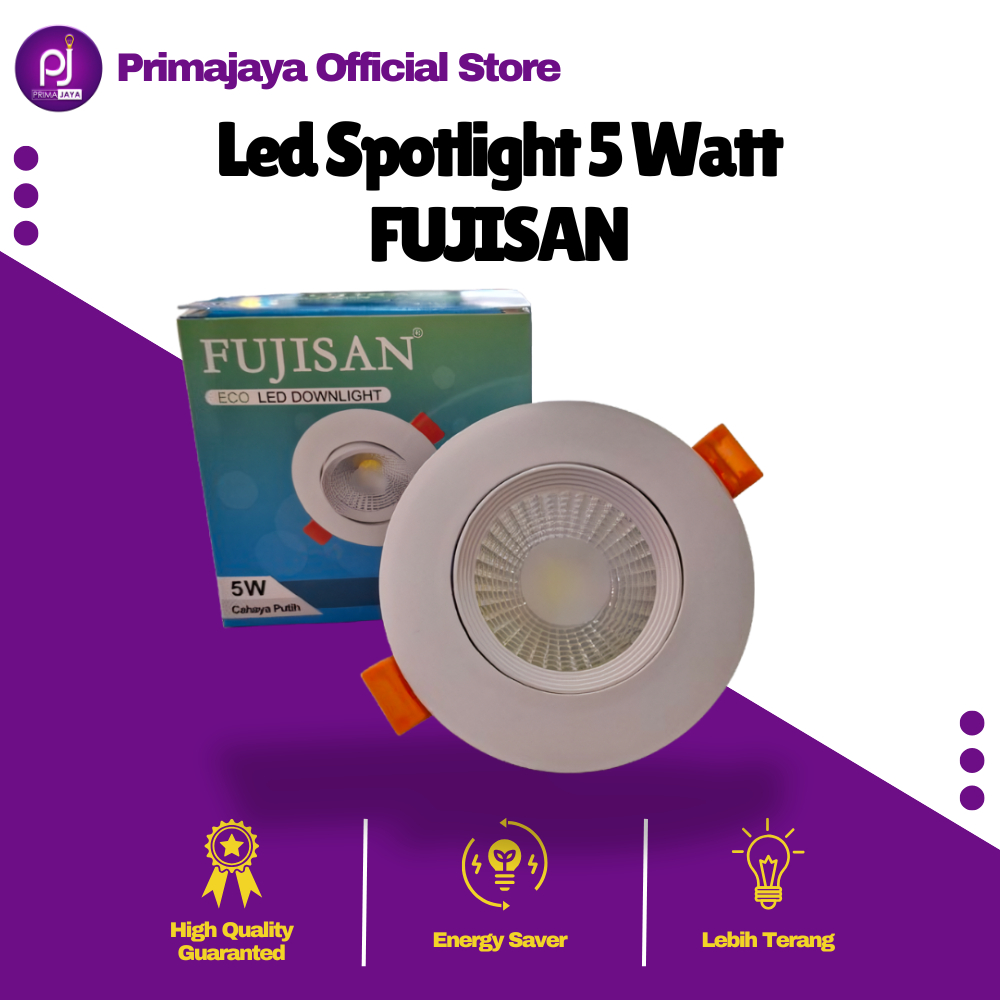 Jual Lampu Downlight Spot Light LED Inbow 5W Watt Warna Putih Terang ...