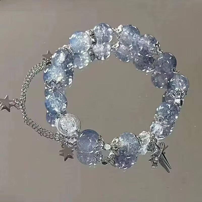 Jual LEERE-Gelang Manik-manik kristal Bunga warna gradien Desain Gaya ...