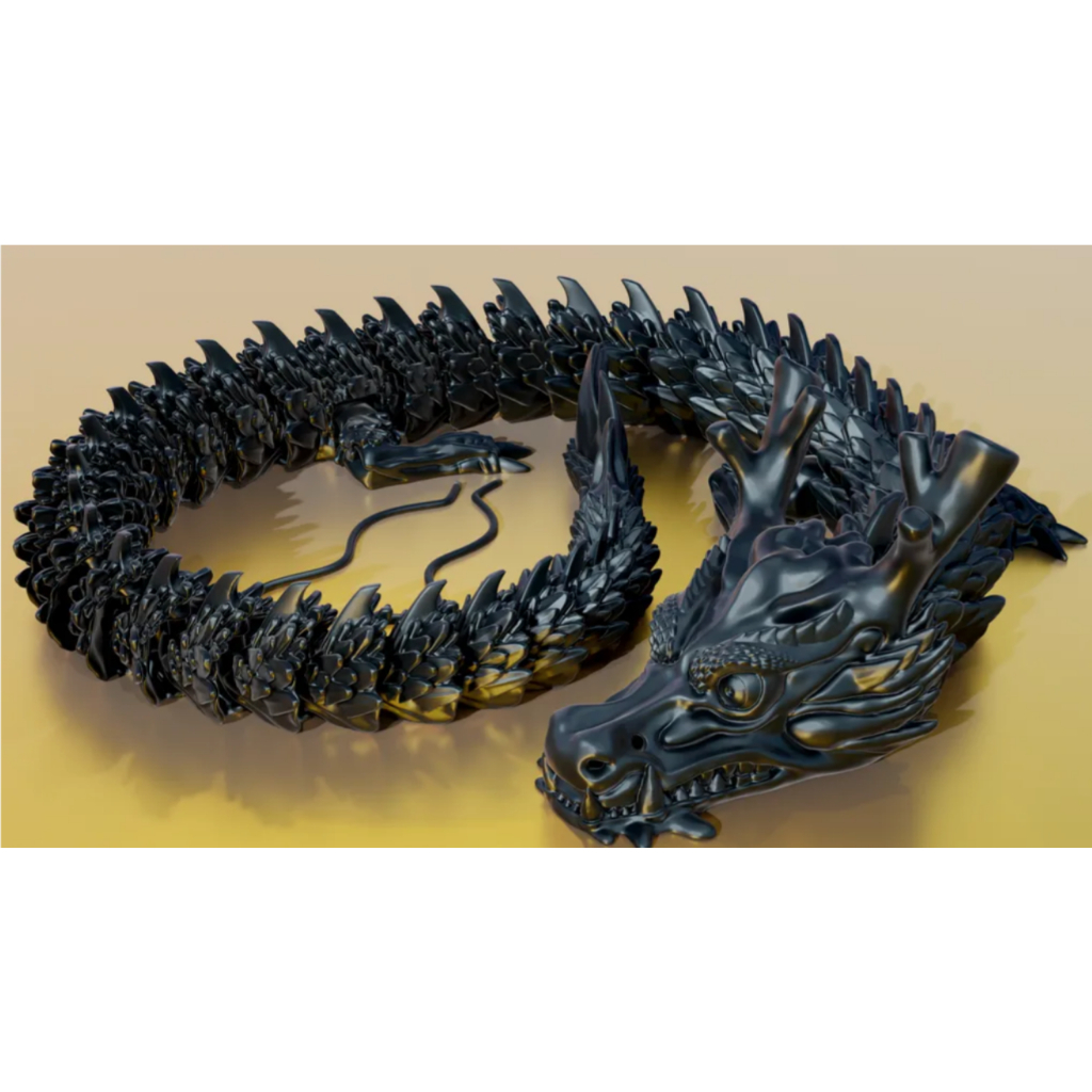 Jual Cuero Mainan Naga China Artikulasi Mainan Anak Articulated Chinese ...