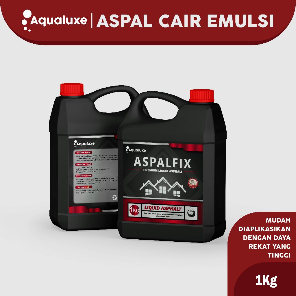 Jual Aqualuxe Aspal Emulsi 1kg Aspal Cair Pelapis Anti Bocor dan Karat ...