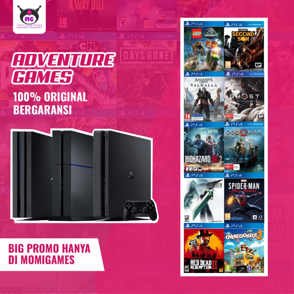 Jual PS4 PS 4 Original Sony Second Fat Slim Pro 1TB 500GB Free Games ...