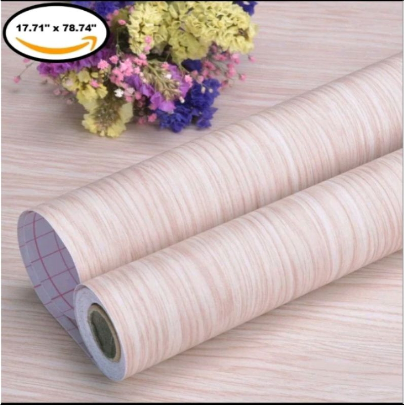 Jual Wallpaper Dinding Motif Kayu Cream Natural Ukuran Panjang 8 s/d 9 ...