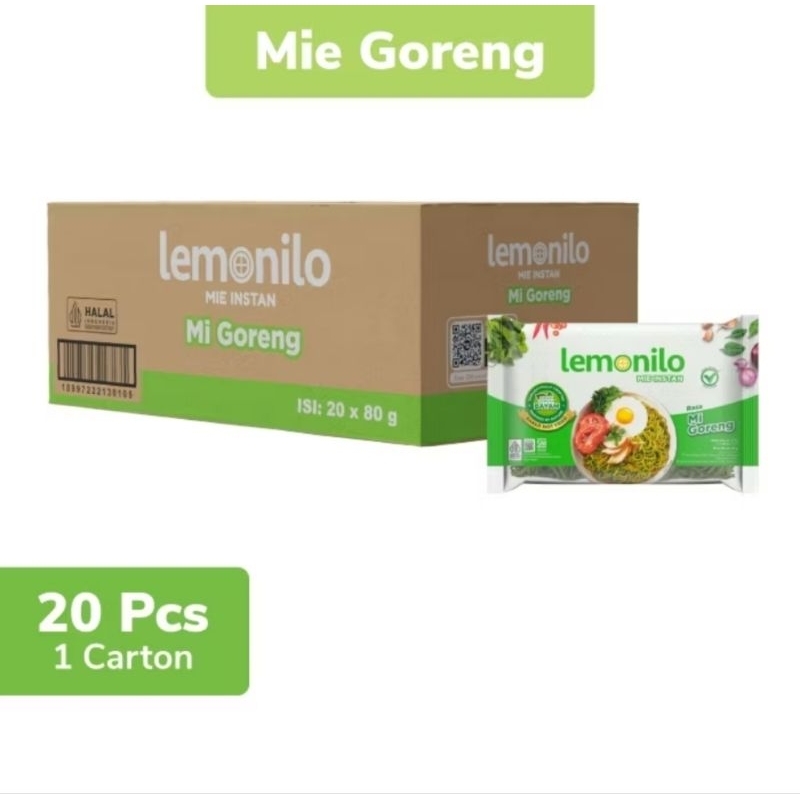 Jual Lemonilo Mie Instan Rasa Mie Goreng Kemasan Perduz Isi 20 pcs ...