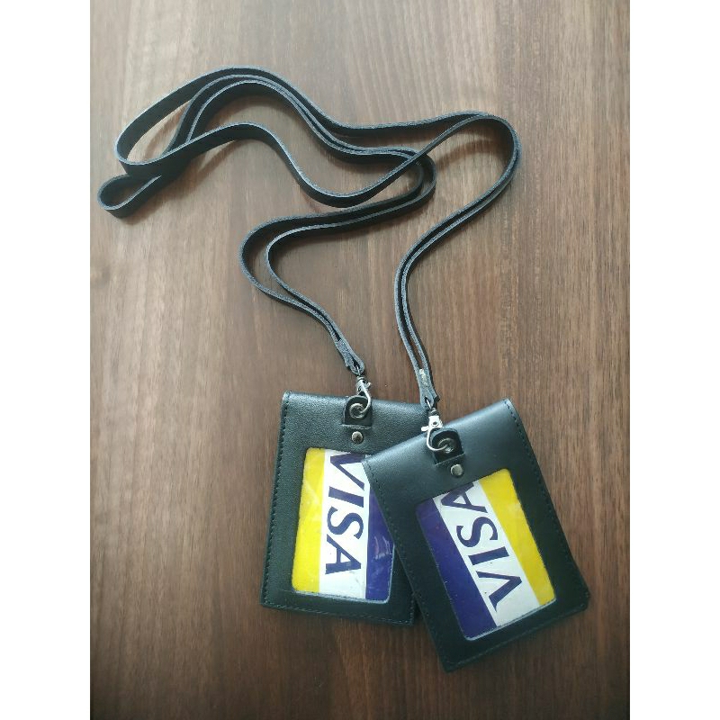 Jual name tag tempat tanda pengenal kulit sapi asli | Shopee Indonesia