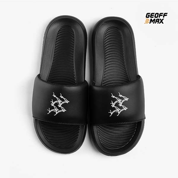 Jual Geoff Max - Softtale Raw Black | Sandal Pria Wanita Sendal Slop ...