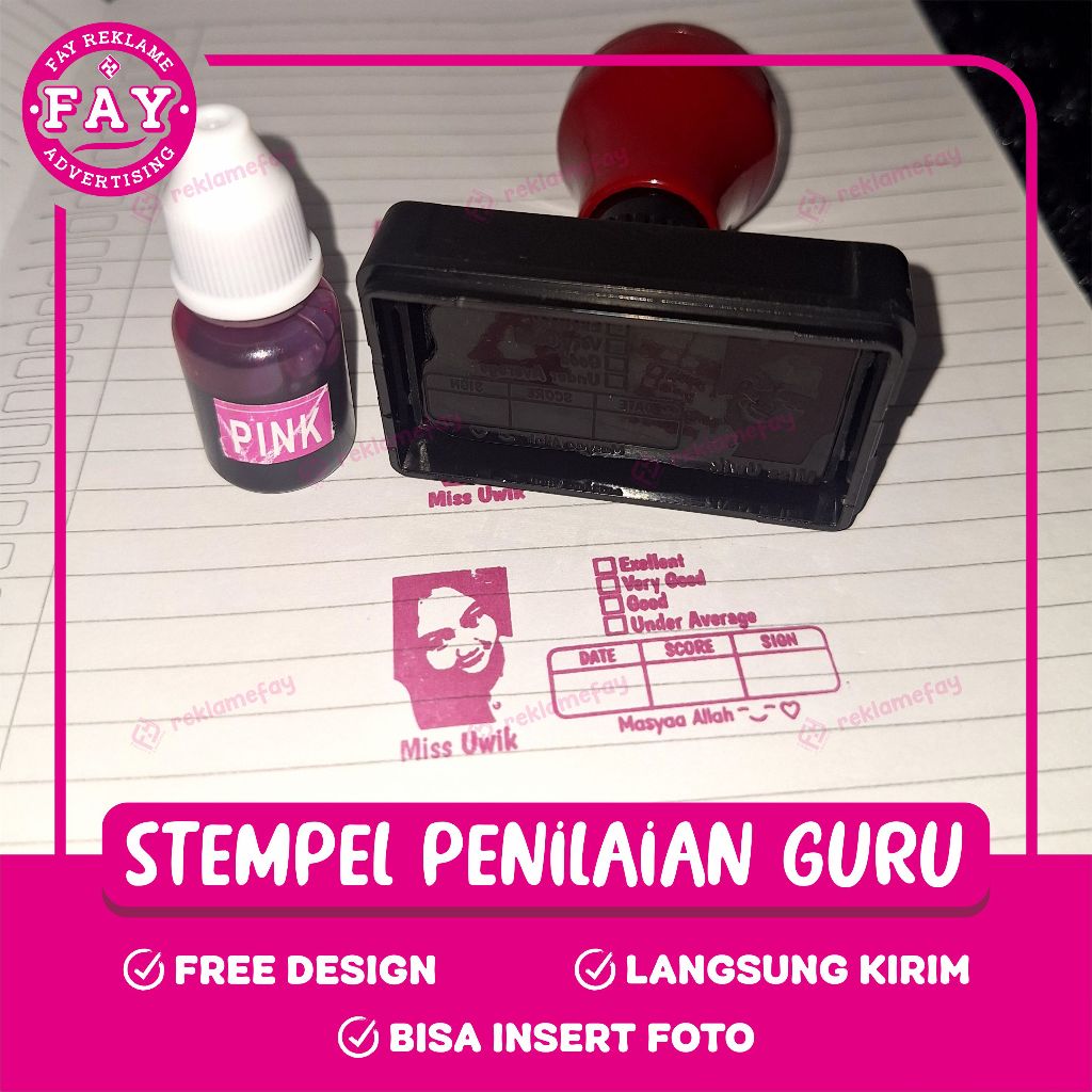 Jual Stempel Penilaian Guru , Stempel Guru, Stempel Otomatis, Stempel ...