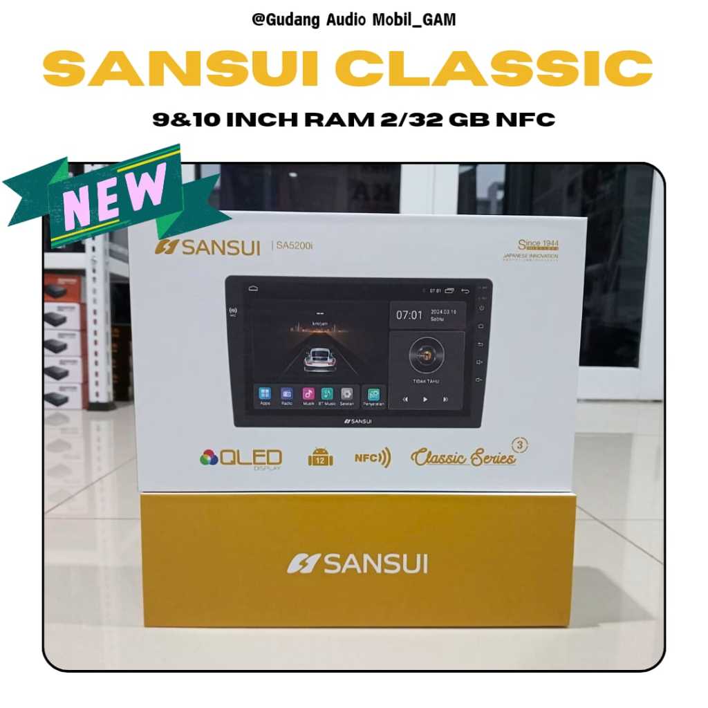 Jual Head Unit Sansui Classic Gen 3 Ram 2/32 SA 5200i Voice Command ...