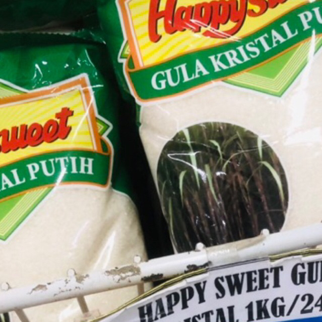Jual TURUN HARGA GULA PASIR HAPPY SWEET GULA KRISTAL 1kg | Shopee Indonesia