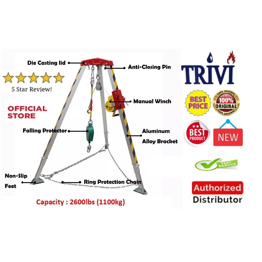 Jual Rescue tripod high angle fall protection mining confined space ...