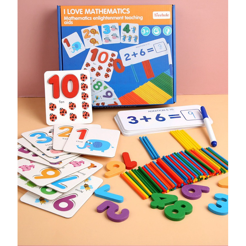 Jual I Love Mathematics/Mathematics Enlightenment Teaching Aids/Mainan ...