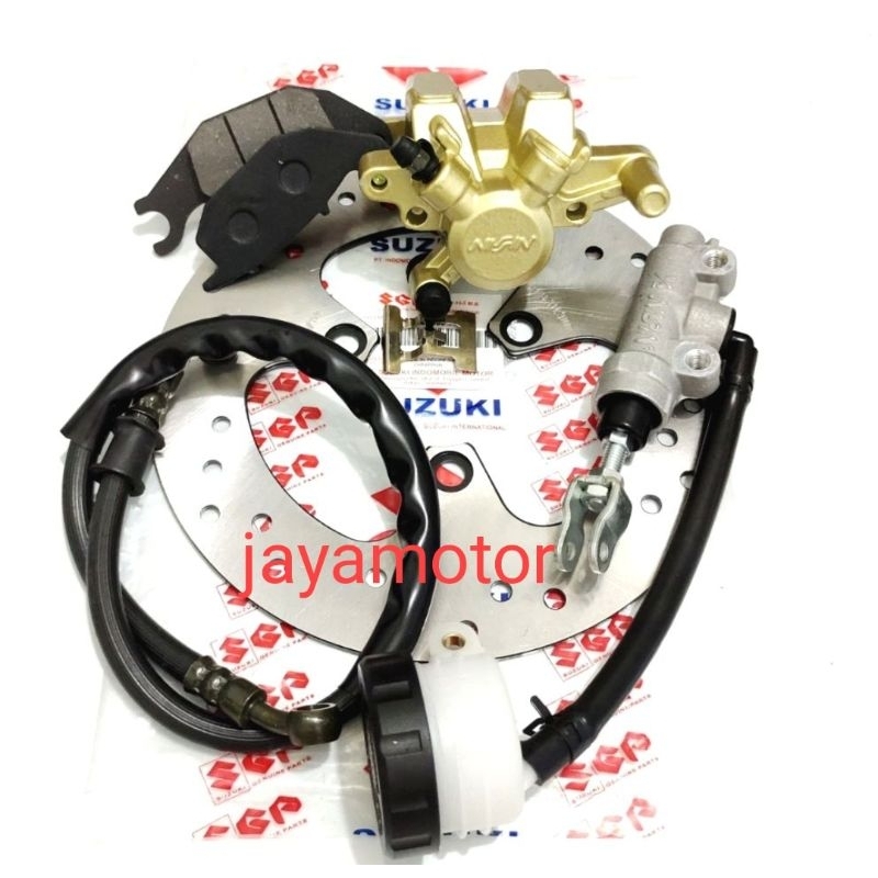 Jual piringan+selang rem+master rem set+kaliper belakang Suzuki Shogun ...