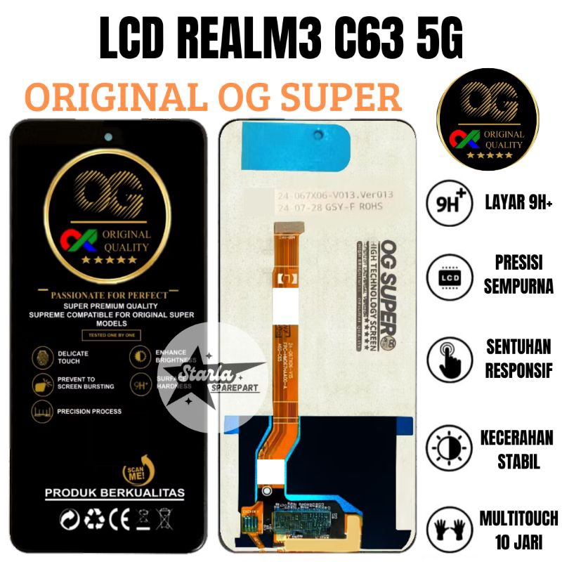Jual LCD TOUCHSCREEN REALME C63 5G Original OG SUPER GRATIS LEM+OBENG ...