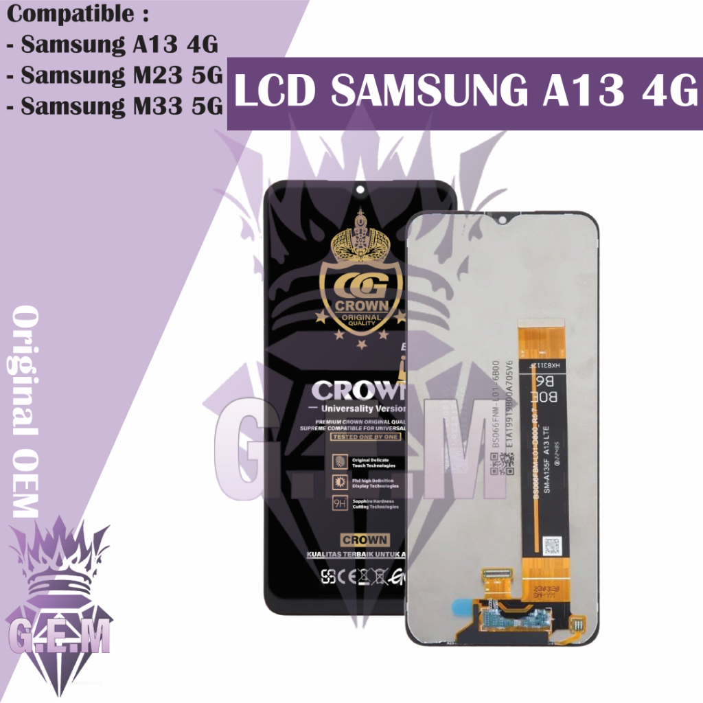 Jual LCD SAMSUNG A13 4G A135F - M23 5G - M33 5G LCD TS TOUSCREEN ...