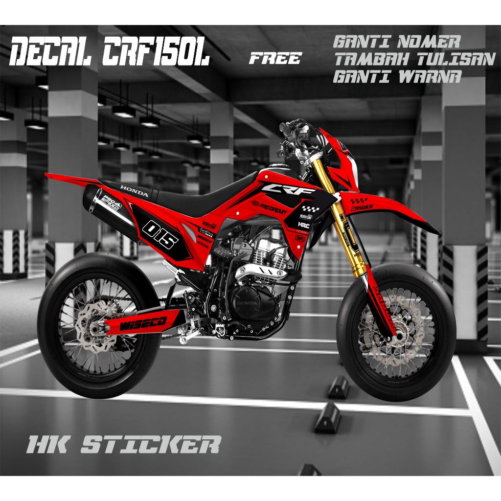 Jual decal full body crf motif simple keren free ganti no tambah ...