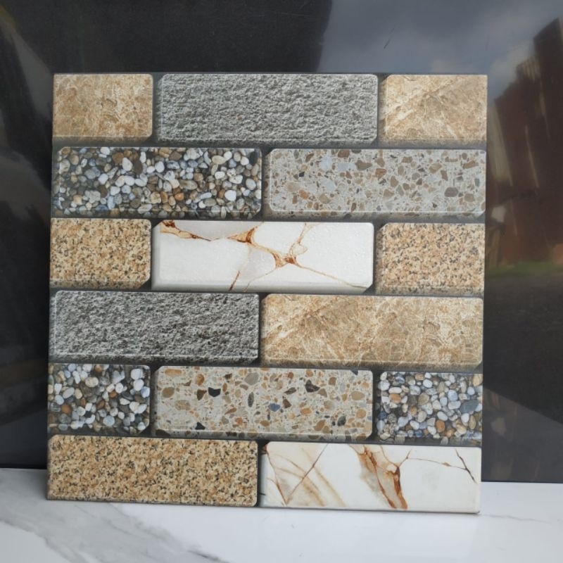 Jual Keramik 40x40 keramik motif batu Alam/keramik dinding/ keramik ...