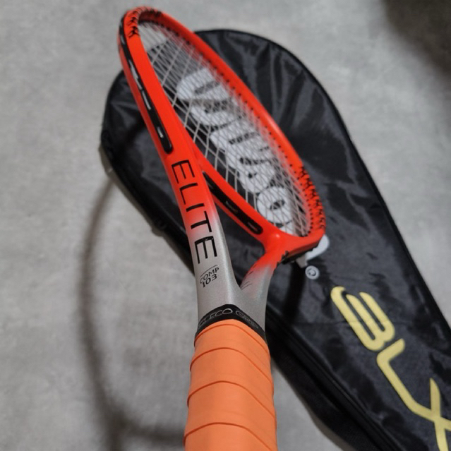 Jual RAKET TENIIS LAPANGAN WILSON ELITE 103 BUAT PEMULA SIAP PAKAI OREN ...