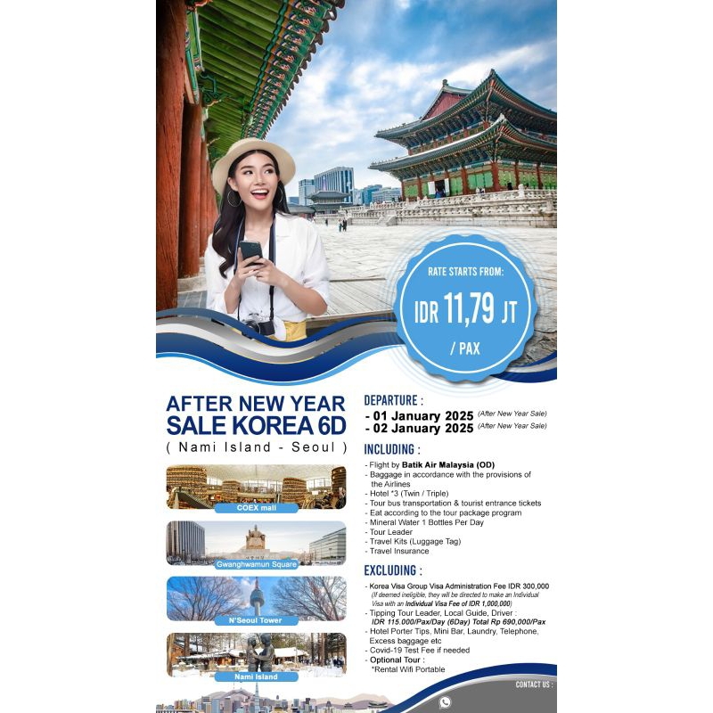 Jual Paket Tour Korea 2025 | Shopee Indonesia