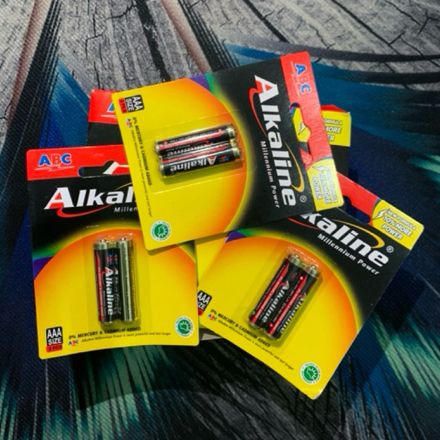 Jual Batu Baterai Alkaline AAA / Alkaline Baterai AAA ABC 1 box isi 24 ...