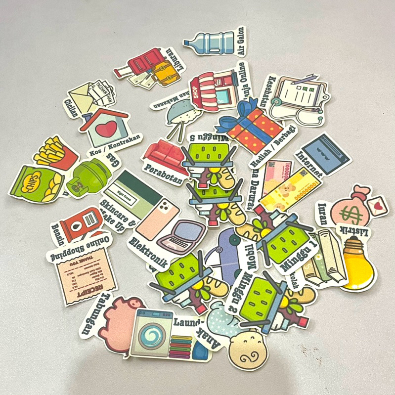Jual Sticker budgeting atau menabung (sinking fund dan cash envelopes ...