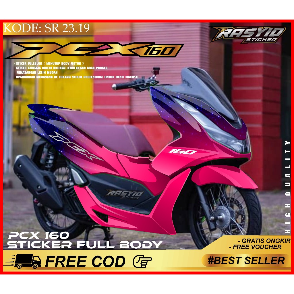 Jual COD Sticker Decal Full body Honda PCX 160 2020 2021 2022 2023 2024 ...