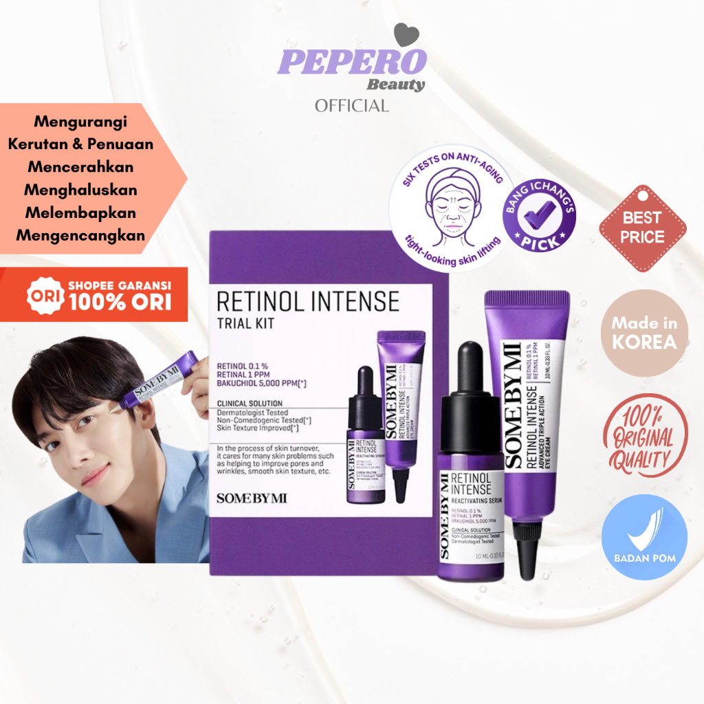Jual SOME BY MI Retinol Intense Trial Kit (Retinol Eye Cream 10ml ...