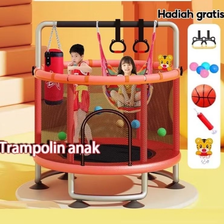 Jual JM TRAMPOLIN D 140 CM ( UP TO 100 KG ) Mainan Olahraga Loncat Anak viral | Shopee Indonesia