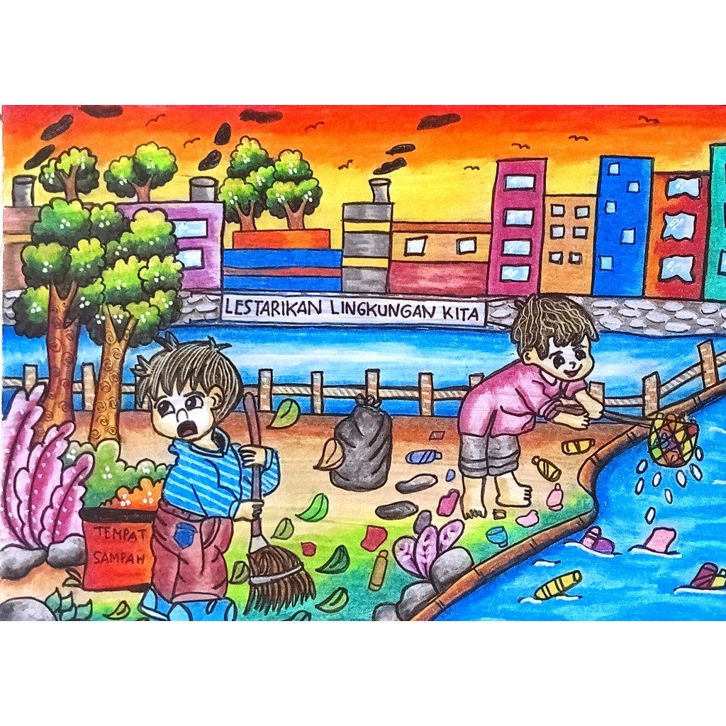 Jual Poster Edukasi Gambar Manual A3 - Tema Lingkungan, Anti Luntur ...