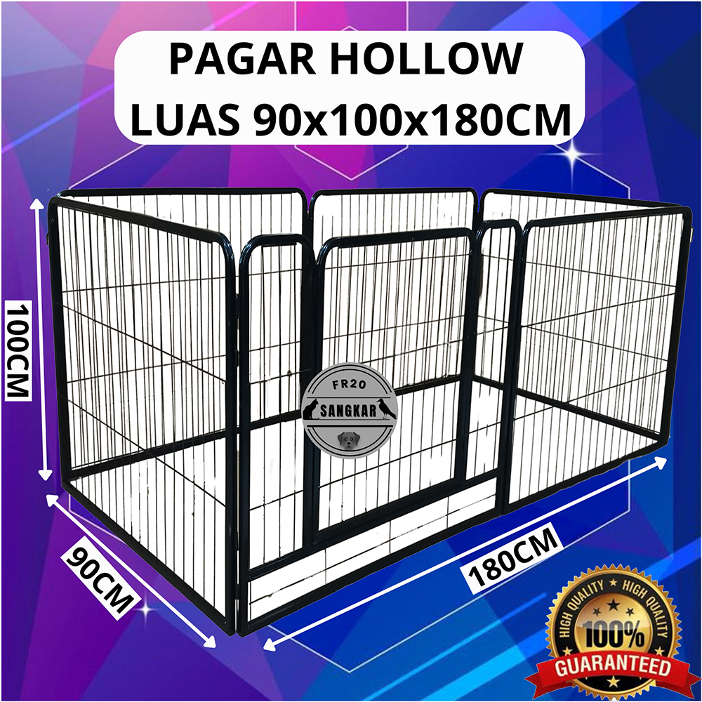 Jual Kandang Hewan Pagar Besi Large Size Pet Cage Anjing Kucing Kandang ...