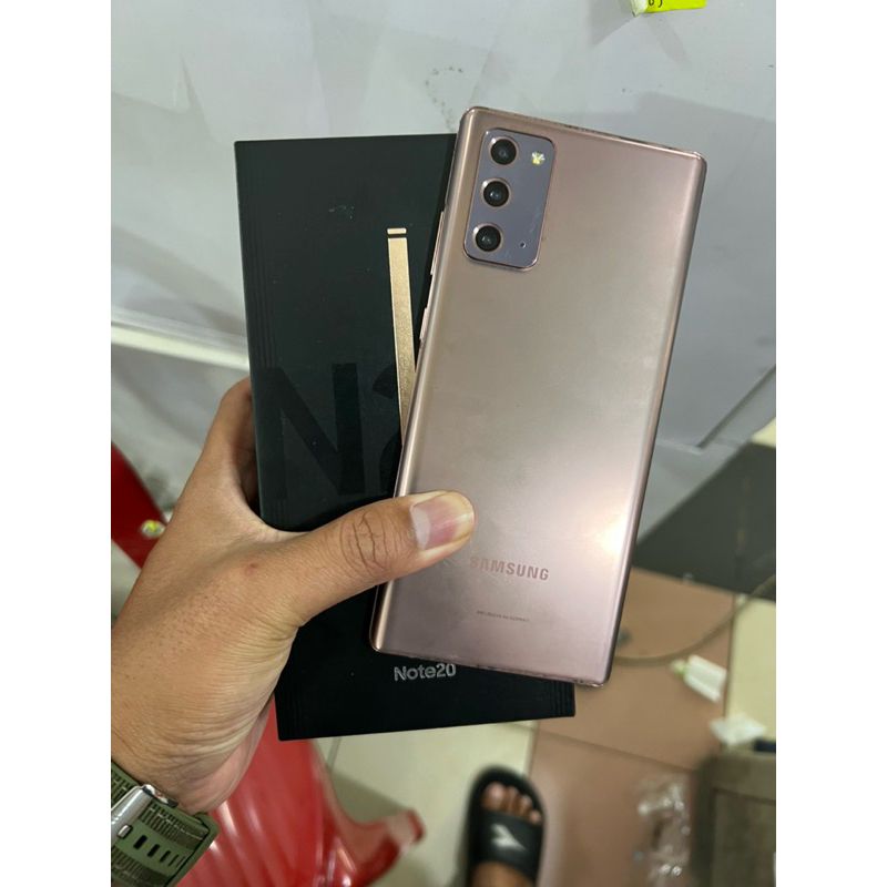Jual Samsung note 20 ram 8/256 second fullset resmi sein | Shopee Indonesia