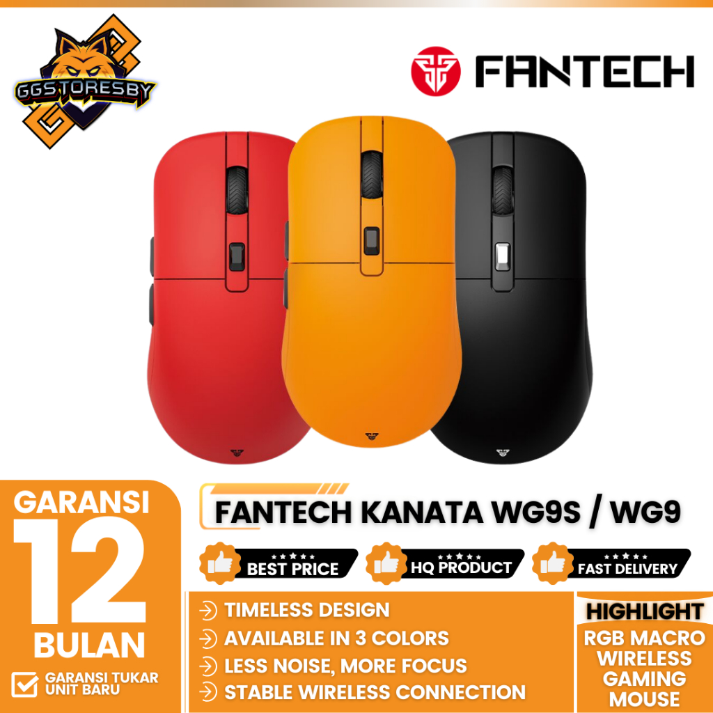 Jual Fantech Kanata Wg9S / Wg9 Rgb Macro Wireless Gaming Mouse | Shopee ...