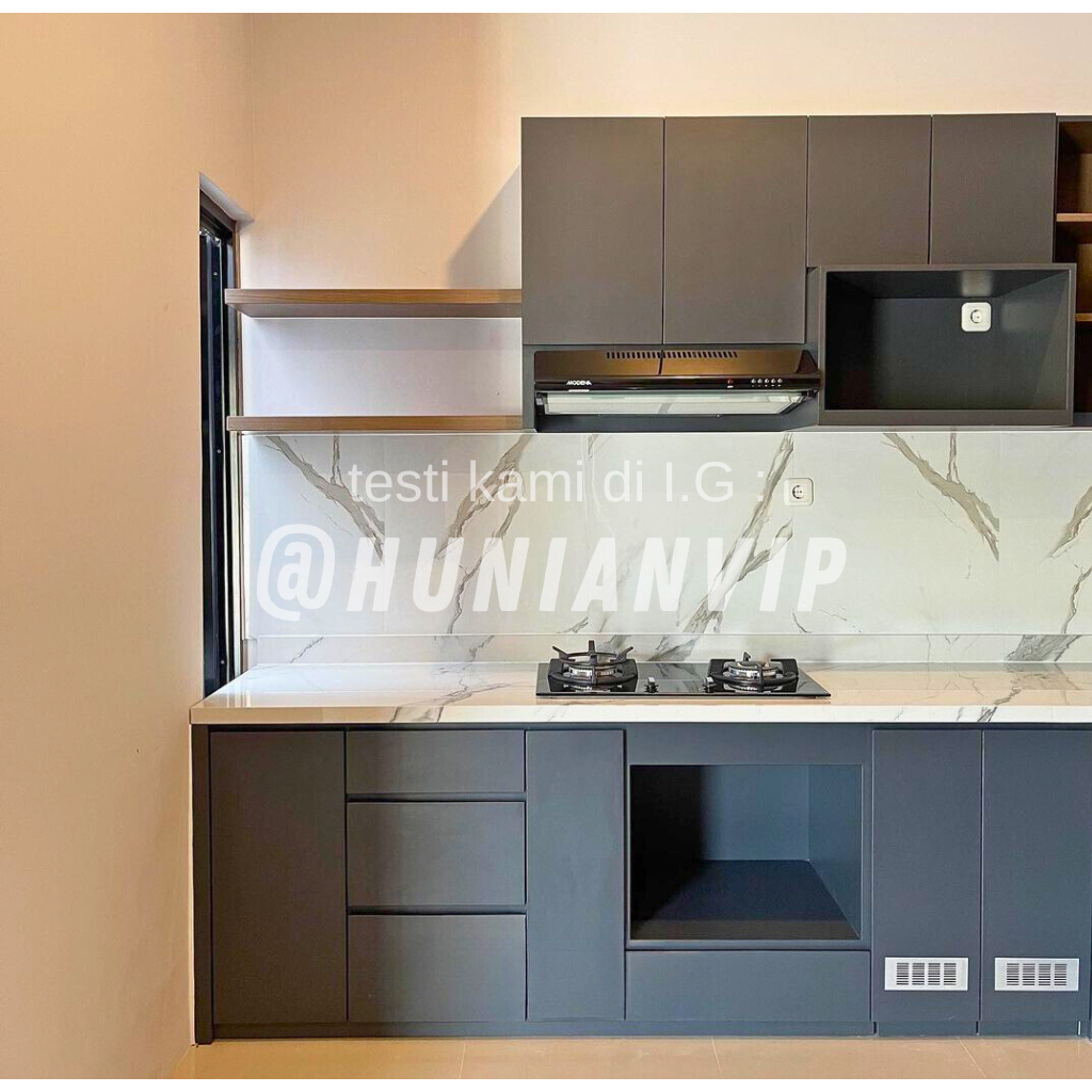 Jual Kitchen set full aluminium acp modern | Shopee Indonesia