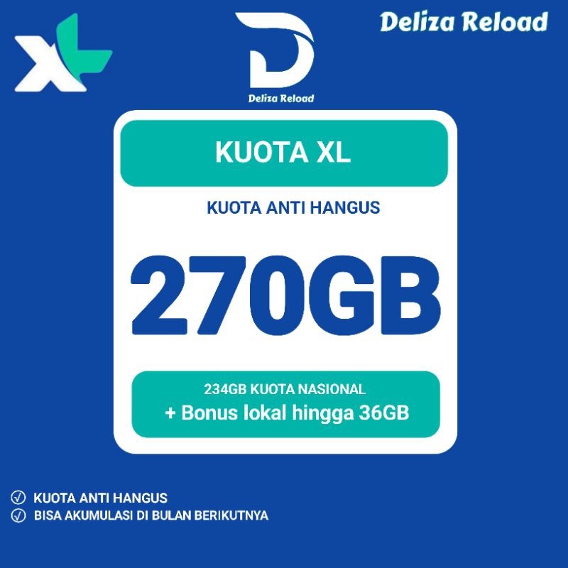 Jual KUOTA XL BEBAS PUAS 30HARI | ISI ULANG PAKET DATA XL | Shopee Indonesia