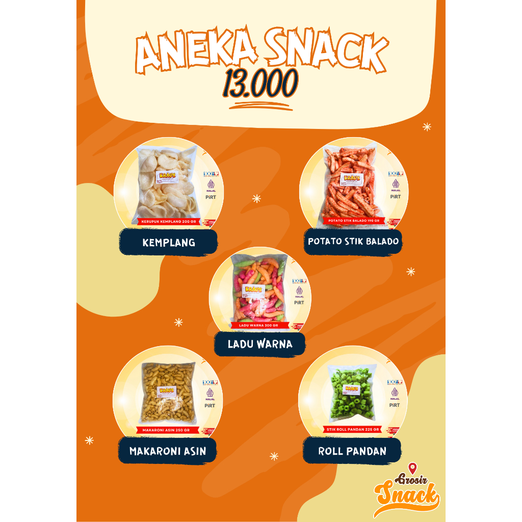 Jual GROSIR SNACK SERBA 13.000 [HARGA MURAH] | Shopee Indonesia