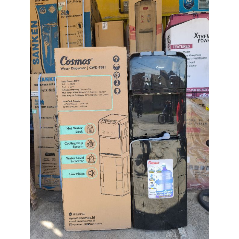 Jual dispenser cosmos galon bawah dispenser cosmos CWD-7601 | Shopee ...