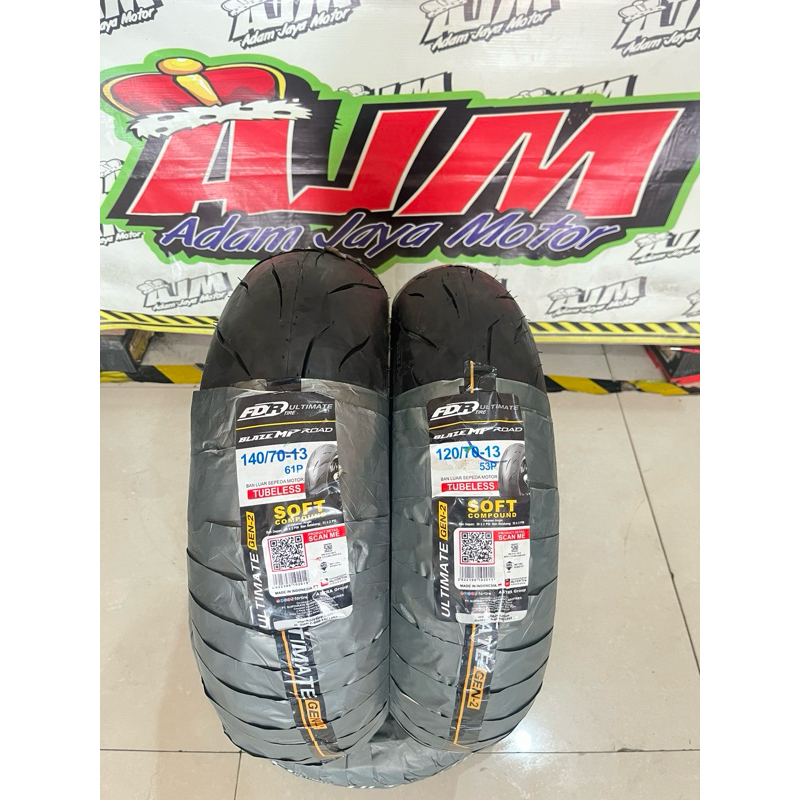 Jual BAN FDR BLAZE MP 140/70-13 61P, 120/70-13 53P SOFT COMPOUND ...