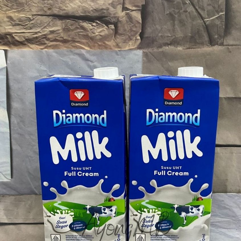 Jual DIAMOND MILK SUSU UHT FULL CREAM 1000ML | Shopee Indonesia