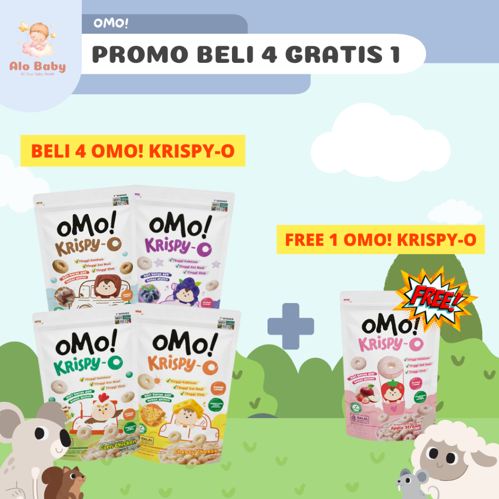 Jual Spesial Price Paket Bundling Omo Krispy O 15 gr - Cemilan Anak ...