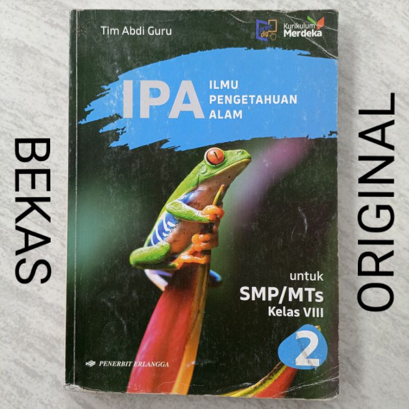 Jual Buku IPA Ilmu Pengetahuan Alam Kelas 8 VIII 2 II SMP MTS Penerbit Erlangga Kurikulum ...