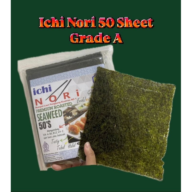 Jual ICHINORI 50 Sheet grade A | nori best seller | Shopee Indonesia