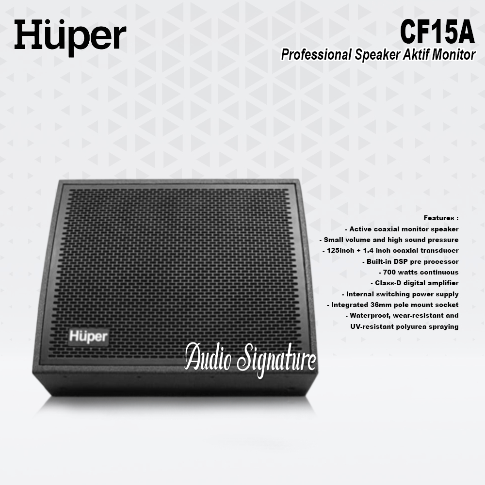 Jual Speaker Aktif 15 Inch HUPER CF 15A | CF15A | CF 15 A Floor Monitor ...